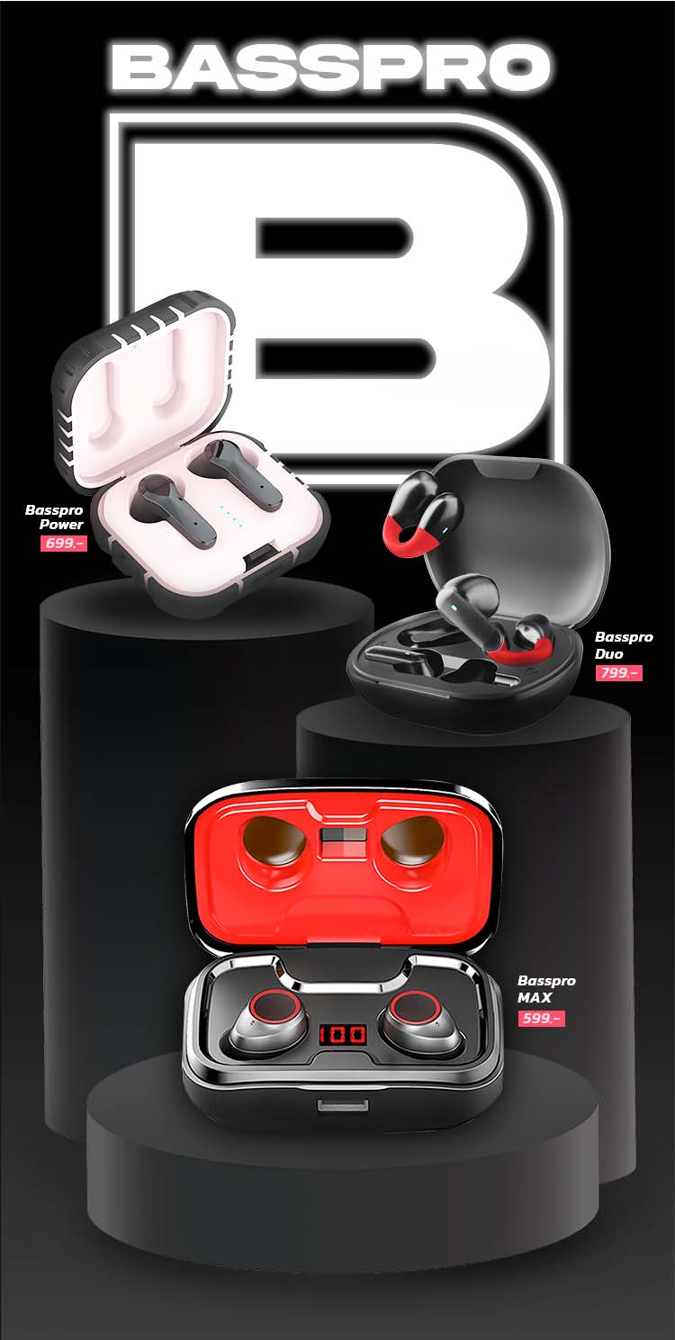 Basspro Max - หูฟังเบสหนัก กันน้ำ 100%